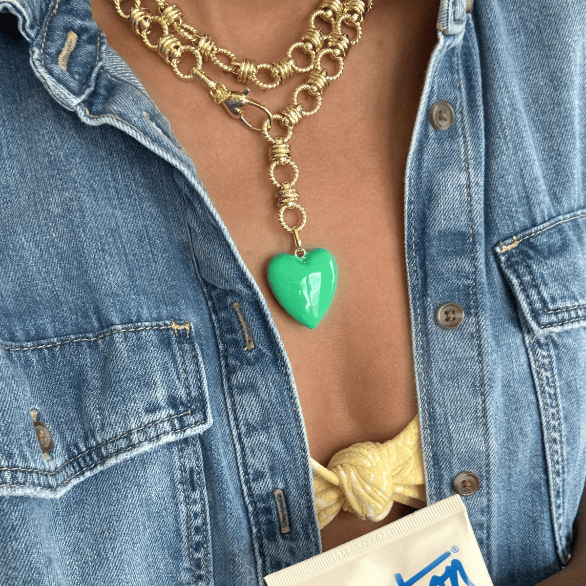 Rowan Heart Lariat Necklace | Versatile Gold-Filled Statement Necklace ...