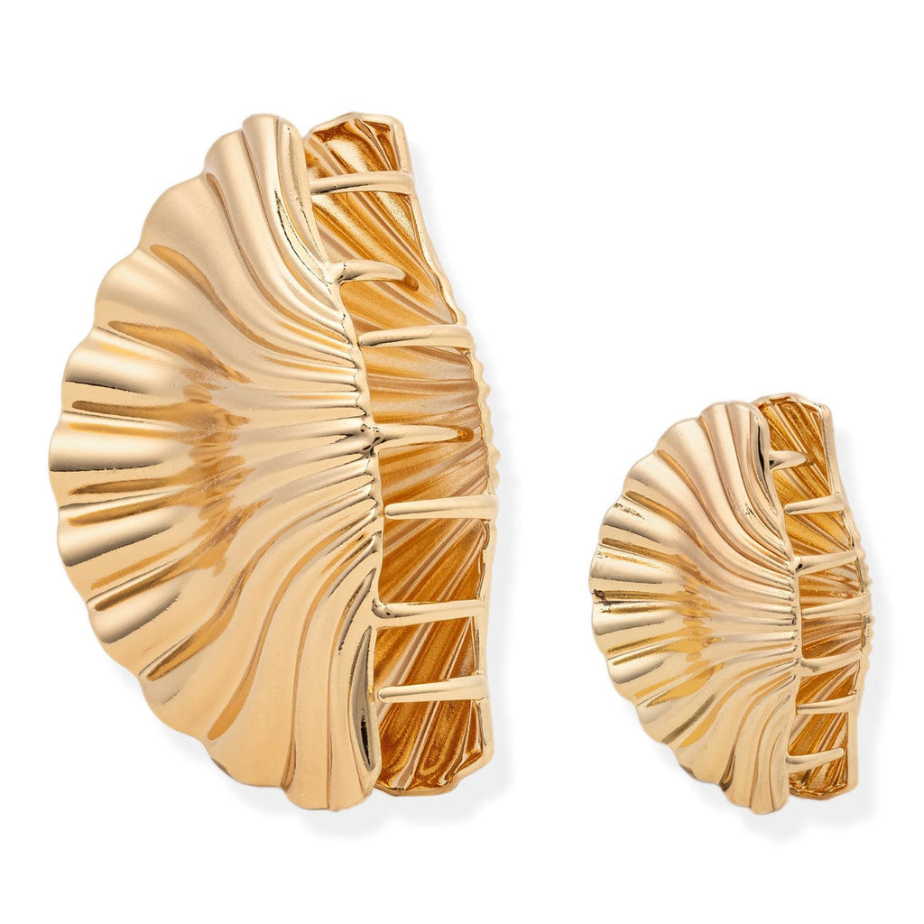 Gold Shell Hair Clip – Small or Large Beach-Inspired Hair Accessory ...